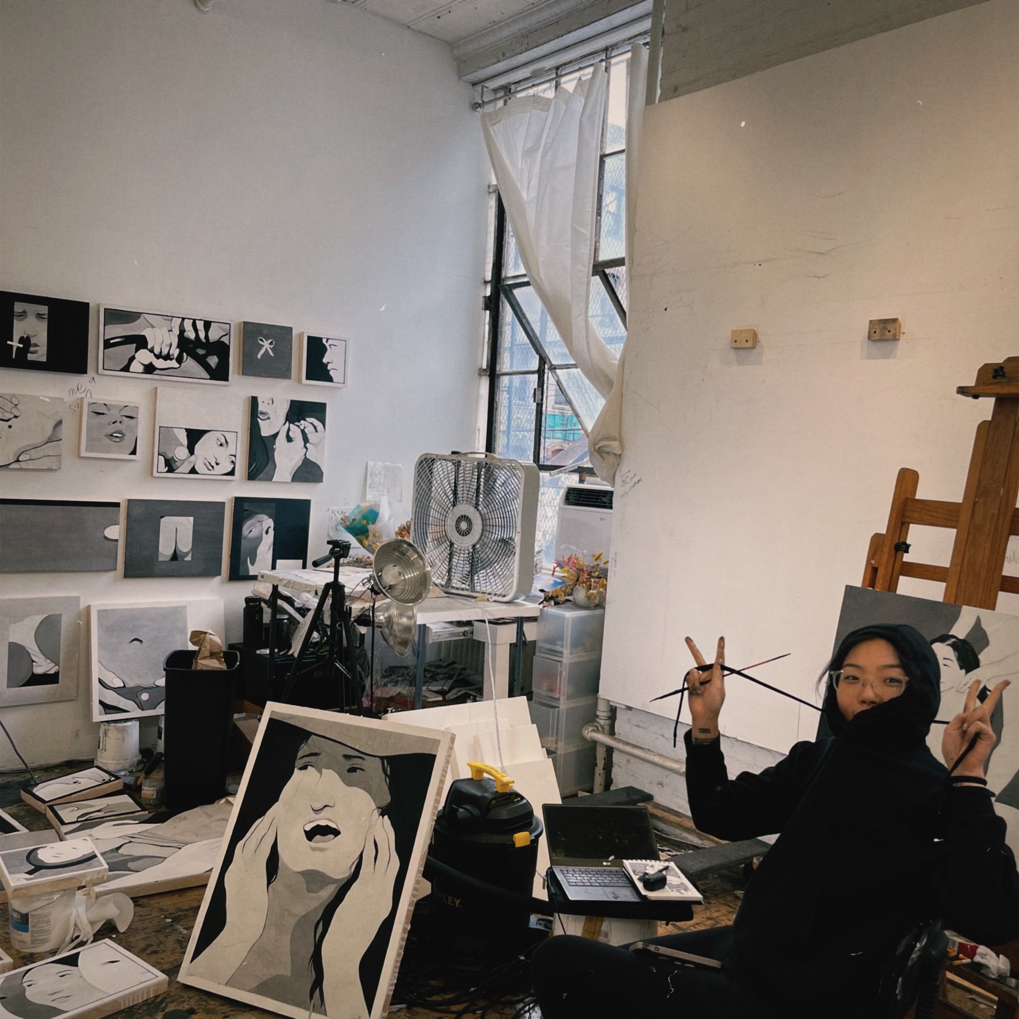 Step Inside Anna Park’s Bushwick Studio, Where She Creates Portraits of ...