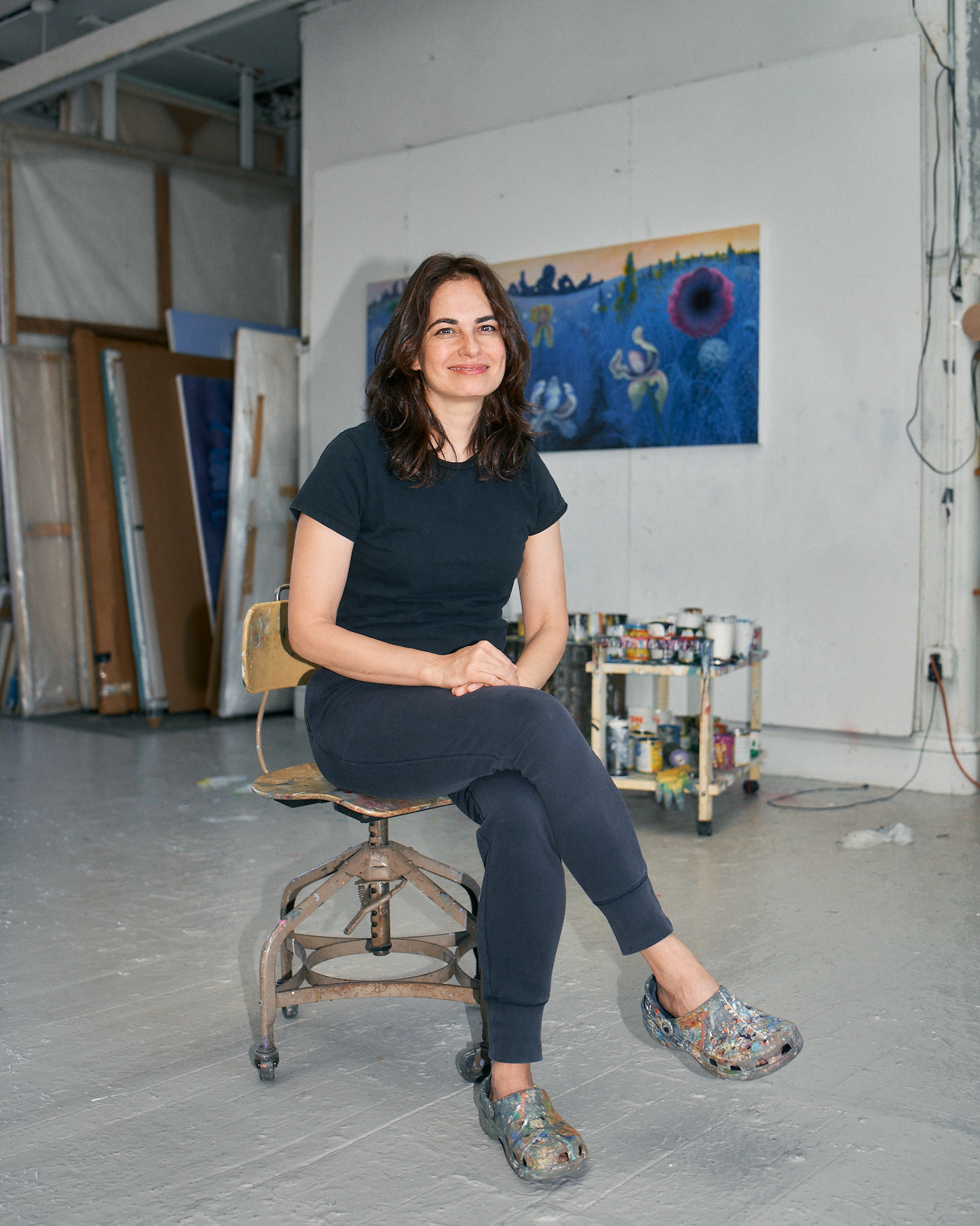 In Her Manhattan and Maine Studios, Artist Inka Essenhigh Creates ...